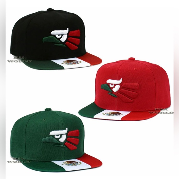Accessories | Mexican Hat Hecho En Mexico Eagle Aguila Flag Flat Brim ...